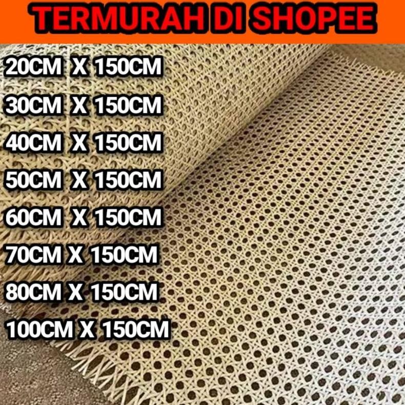Jual Premium Rotan Anyaman Rotan Lembaran / Rotan Alami Motif Kembang ...