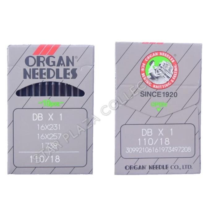 Jual Jarum Jahit Mesin Organ Needles Original No. 18 DB X 1 MADE IN GERMANY | Shopee Indonesia
