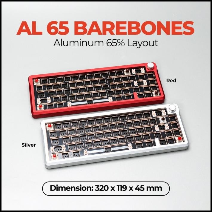 Jual Al65 - Wired Barebone 65% Aluminium Hotswappable Mechanical ...