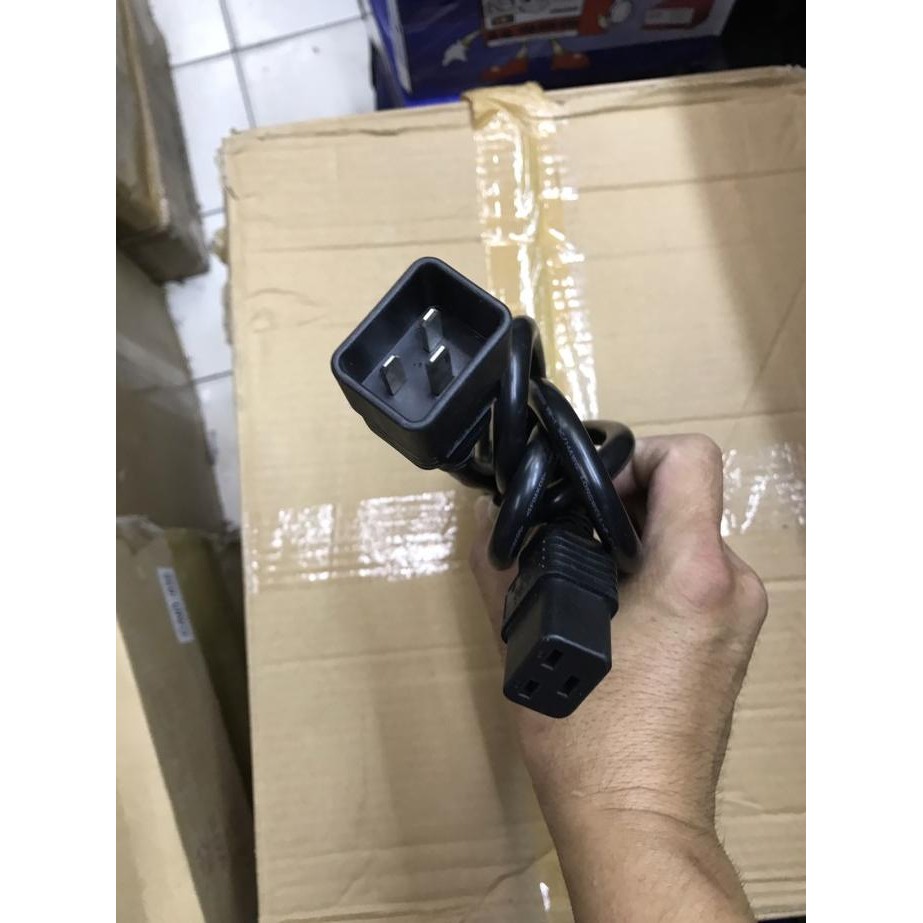Jual Kabel power output Ups apc Cord C19 to C20 16A 250V 2,5M Grosir ...