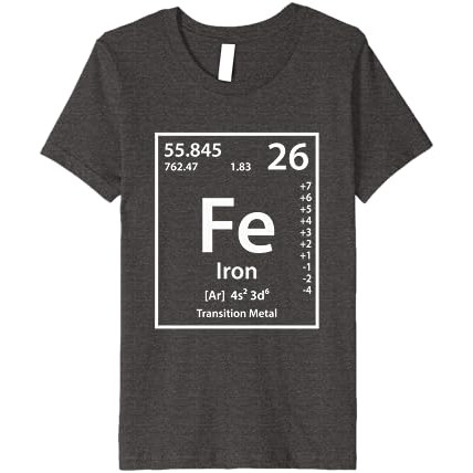 Jual Tabel Periodik Unsur Besi T-Shirt |3AGQnWU3| | Shopee Indonesia