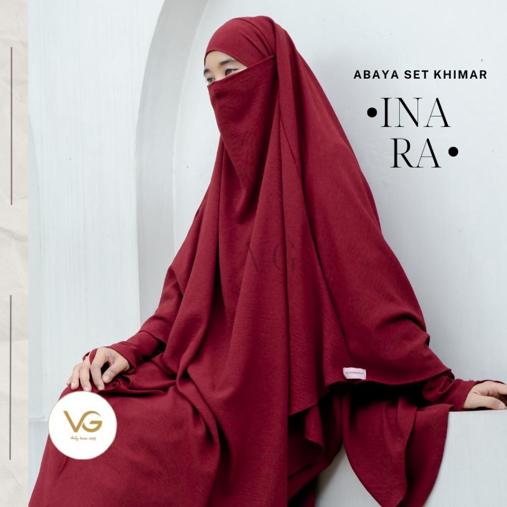 Jual gq-68 Baju Gamis Abaya Set French Khimar Inara Jilbab Turki Arab ...