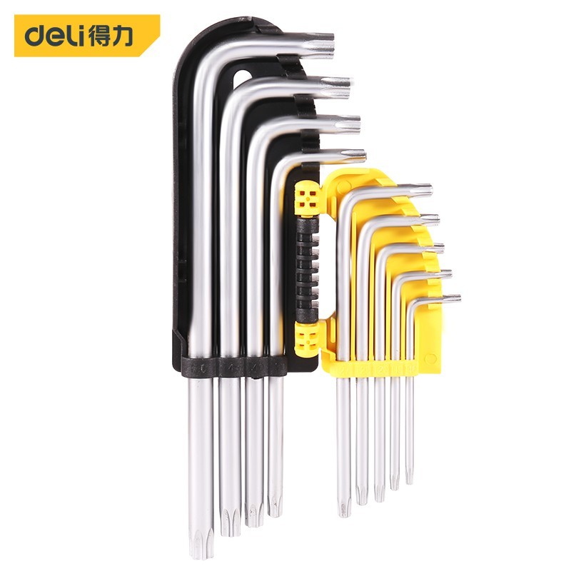 Jual Deli Hex Key Sets / Kunci L Set 2 Bentuk Panjang 9Pcs Perkakas ...