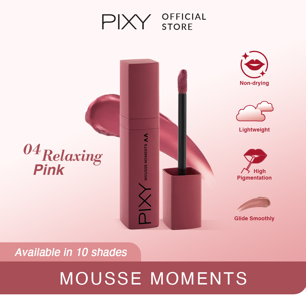Jual Pixy Mousse Moments 04 Relaxing Pink | Shopee Indonesia
