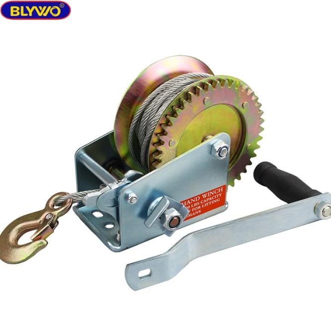 Jual Hand Winch Katrol Derek Manual Tarikan 800 Lbs Anti Karat 360 Kg ...