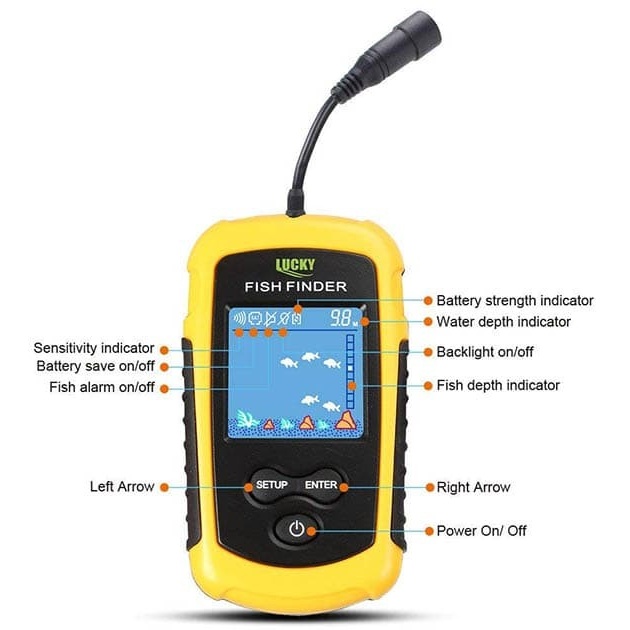 Jual Menarik Fish Finder Lucky Color Pencari Ikan Ffc1108 Sonar Locator ...