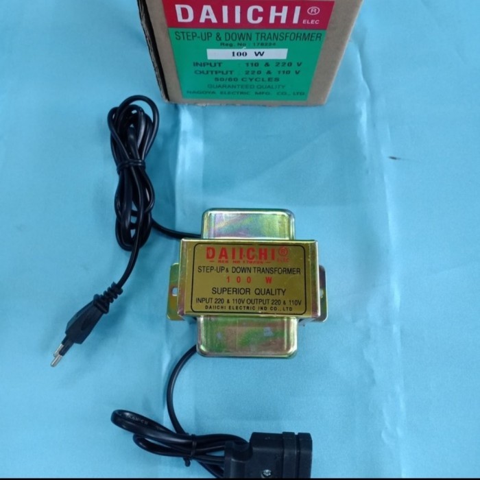 Jual Mantab Trafo Travo Step Up Down Daichi 100W 220V Ke 110V | Shopee ...