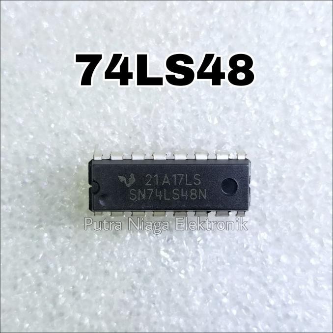 Jual Murah ic TTL 7448 74LS48 BCD to Seven Segment Decoder SN74LS47N ...