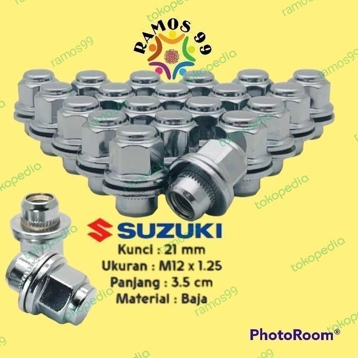 Jual MUR RODA RACING BAUT LUGNUT MOBIL SUZUKI SPLASH 20 MUR BAHAN BAJA ...