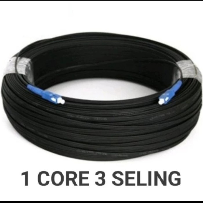Jual FIBER OPTIC KABEL FO DROPCORE 150M,100,50M SIAP PAKAI CORE PRECON ...