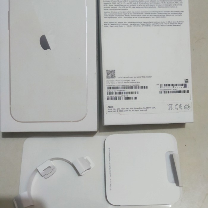 Jual DUS / BOX IPHONE 13, STARLIGHT, 128GB | Shopee Indonesia
