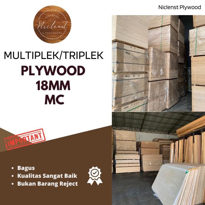 Jual Triplek 18Mm Mc / Multiplek 18Mm Mc (Meranti Campur) | Shopee ...