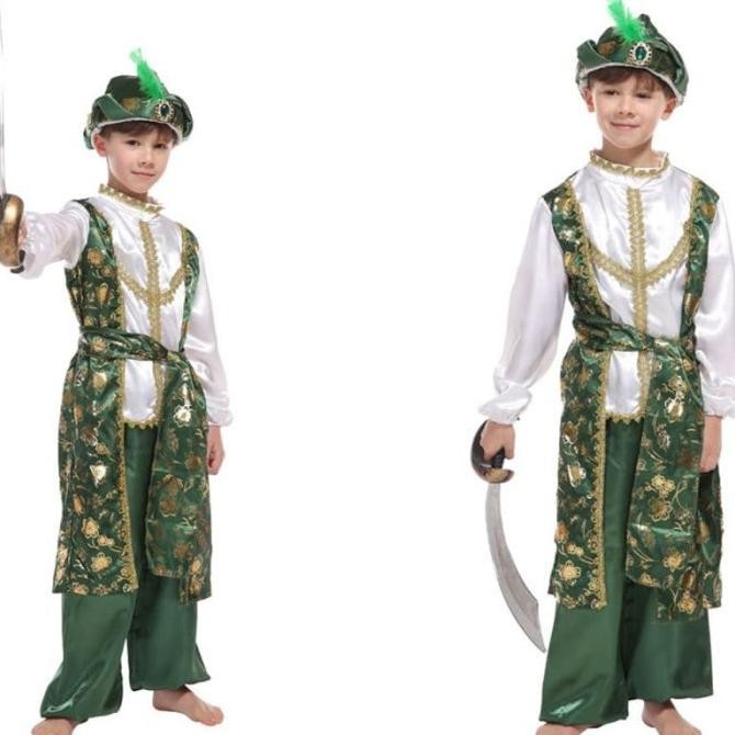 Jual SAW ARABIAN King costume toddler cosplay kostum anak Raja arab ...