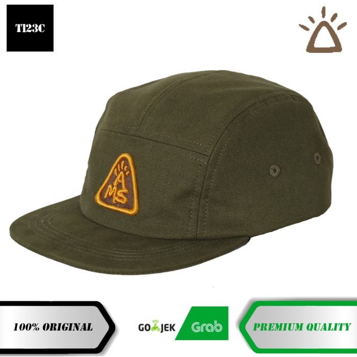 Jual Produk Ready Topi Unisex Ammossi 5 Panel Cap Warna Army | Shopee ...