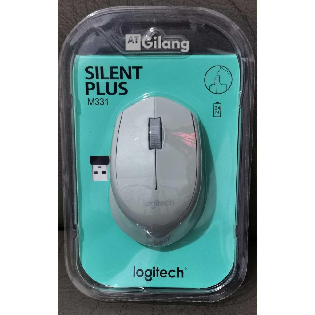 Jual Mouse Wireless M331 Silent Plus M 331 logiteh merah - abu abu ...
