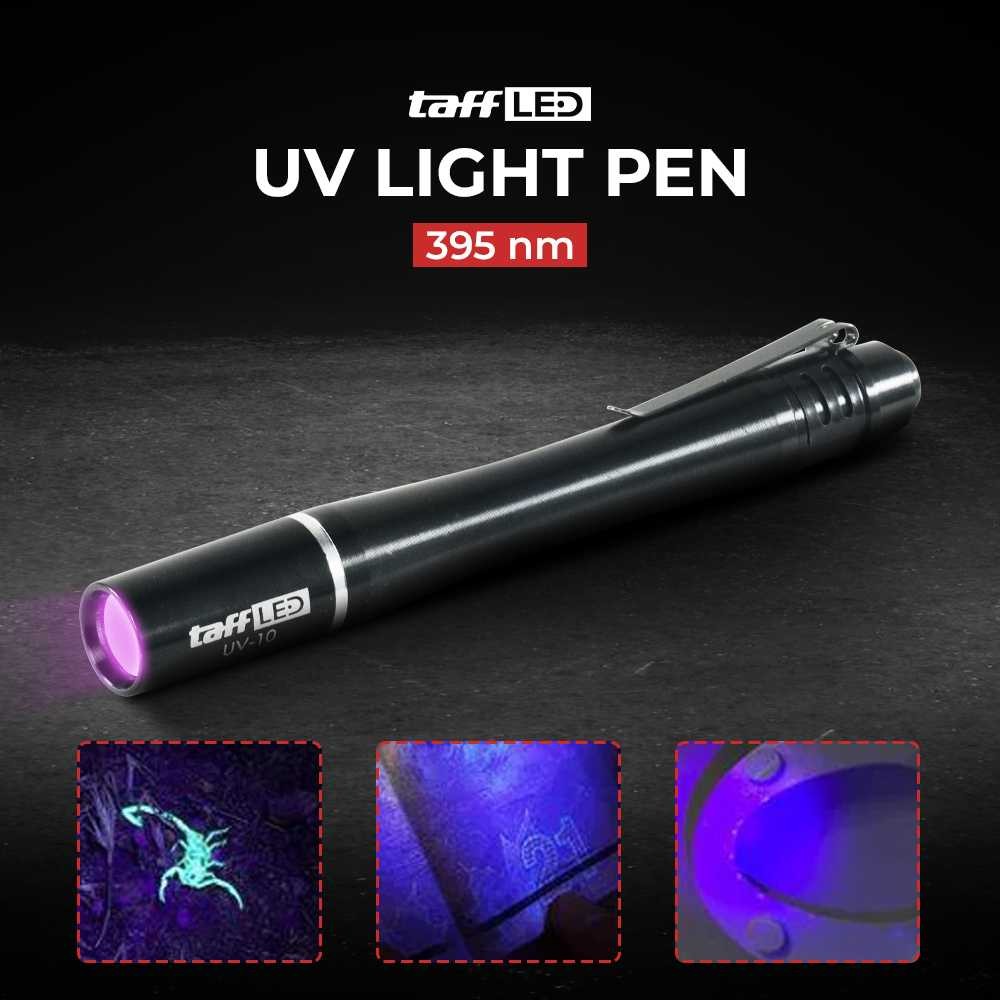 Jual TaffLED Ultraviolet UV Light Pen Mini Senter LED 395nm - UV-10 ...