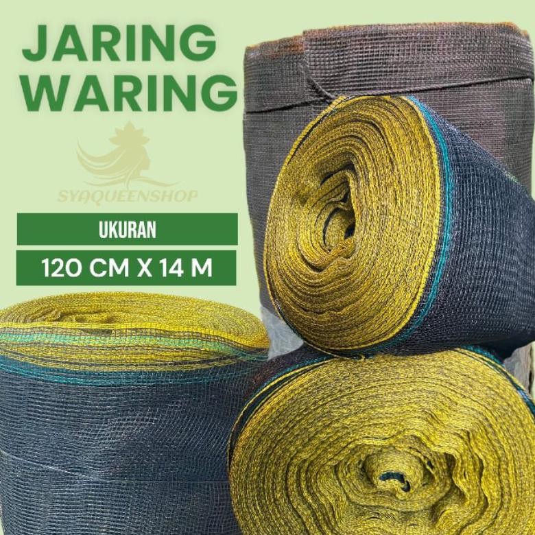 Jual Flase Gila Waring Jaring Hitam 14 Meter Murah Jaring Ikan Jaring ...