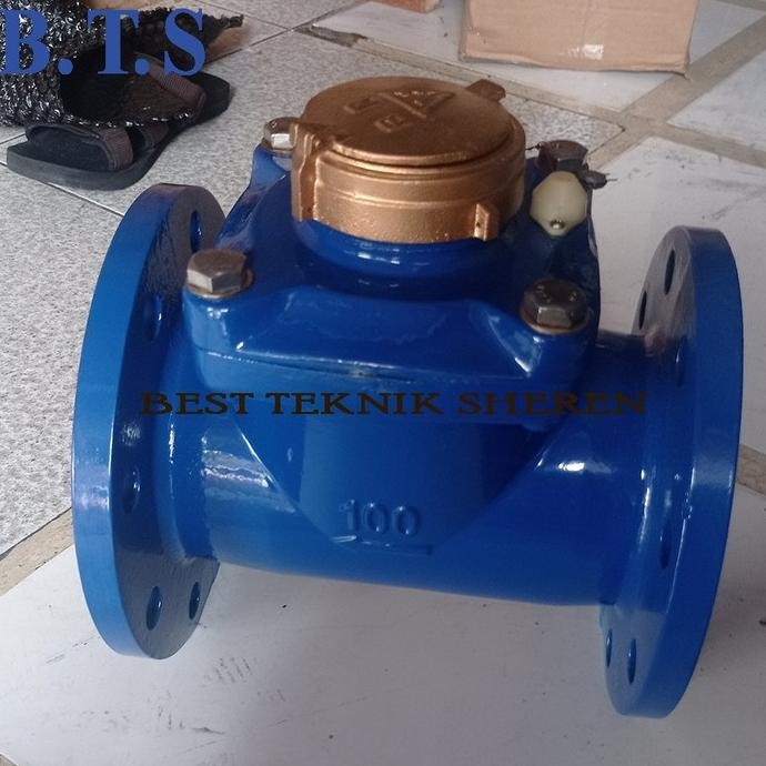 Jual Jual! Water Meter Br 4 Inch Dn100 / Flowmeter B & R, Meteran Air ...