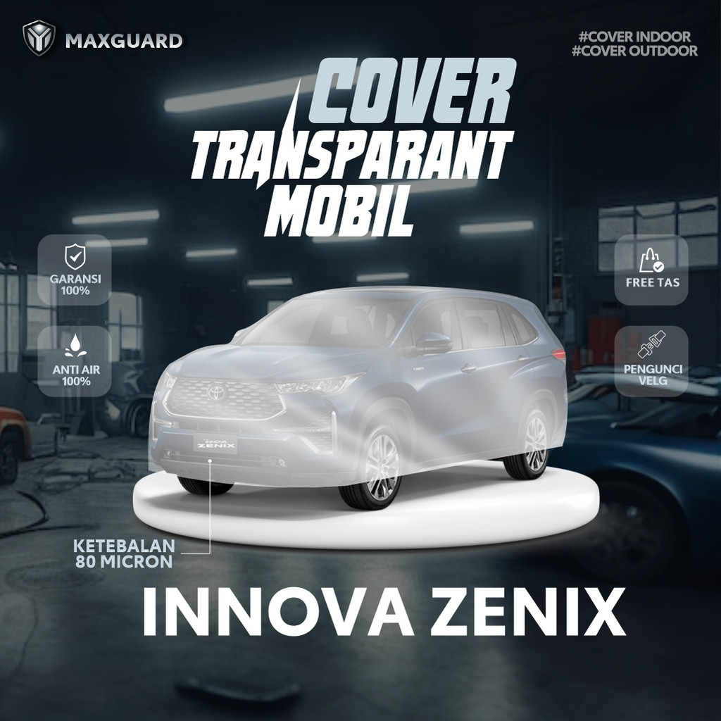 Jual Cover Mobil Transparan Innova Zenix / Sarung Mobil Plastik New ...