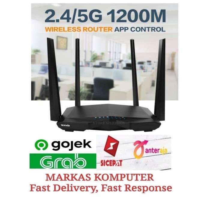 Jual TENDA AC6 - AC1200 Smart Dual-Band WiFi Router | Shopee Indonesia