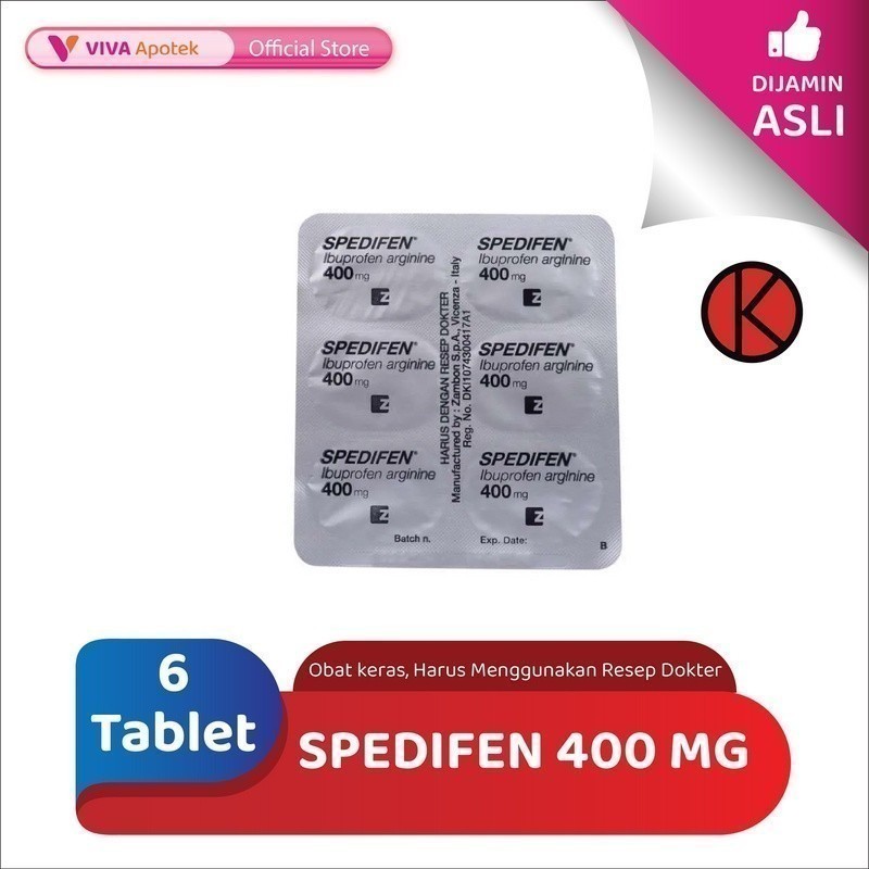 Jual Spedifen 400 mg / Ibuprofen / Nyeri / Sakit Kepala & Gigi (6 ...