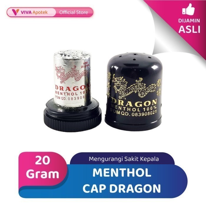 Jual Menthol Cap Dragon untuk Mengurangi Sakit Kepala (20 Gram ...