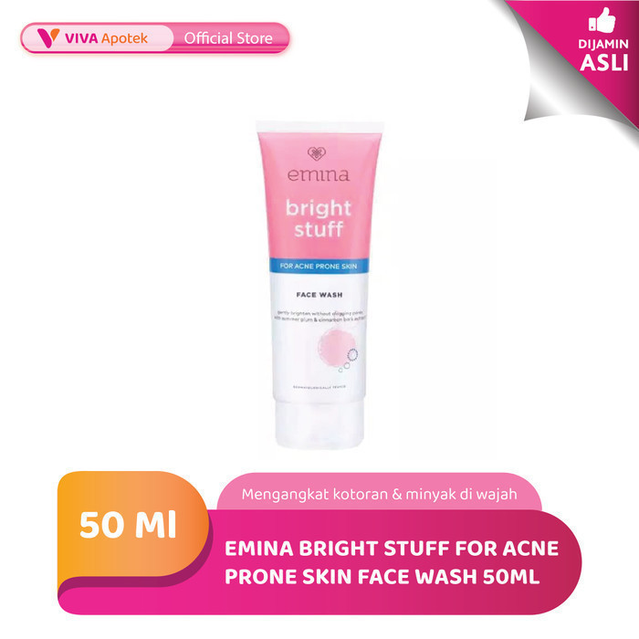 Jual Emina Bright Stuff For Acne Prone Skin Face Wash (50 ml) | Shopee Indonesia