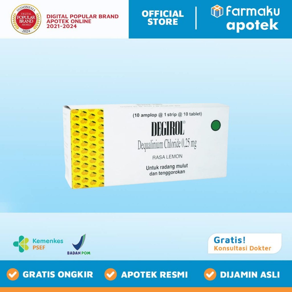 Jual Degirol Lozenges Strip 10 Tablet | Shopee Indonesia