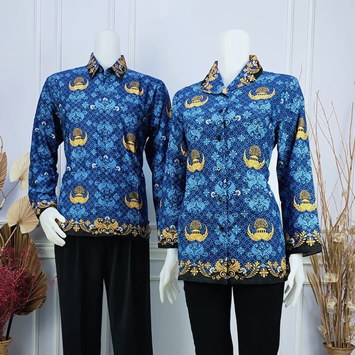 Jual Jual Baju Korpri Pria Atau Wanita, Kerah Hitam, Full Furing Seragam Pns | Shopee Indonesia