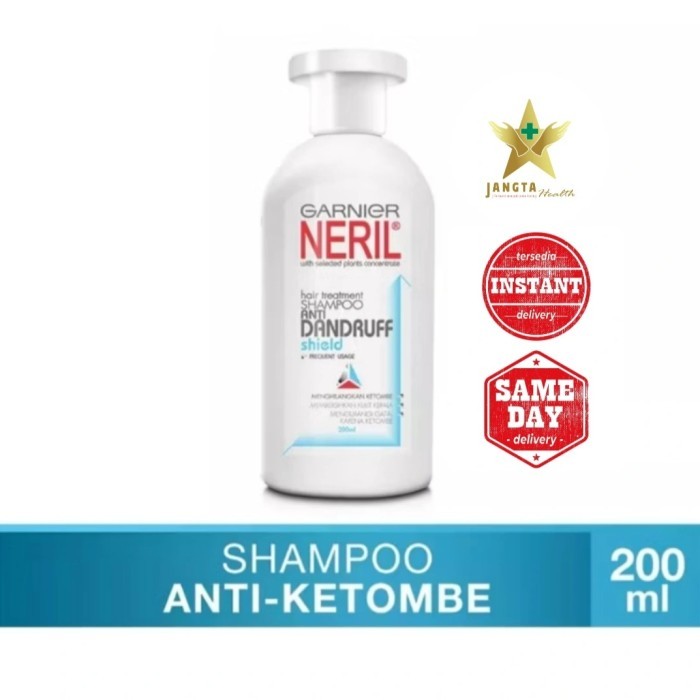 Jual Garnier Neril Hair Treatment Shampoo Anti Dandruff Shield 200ml ...