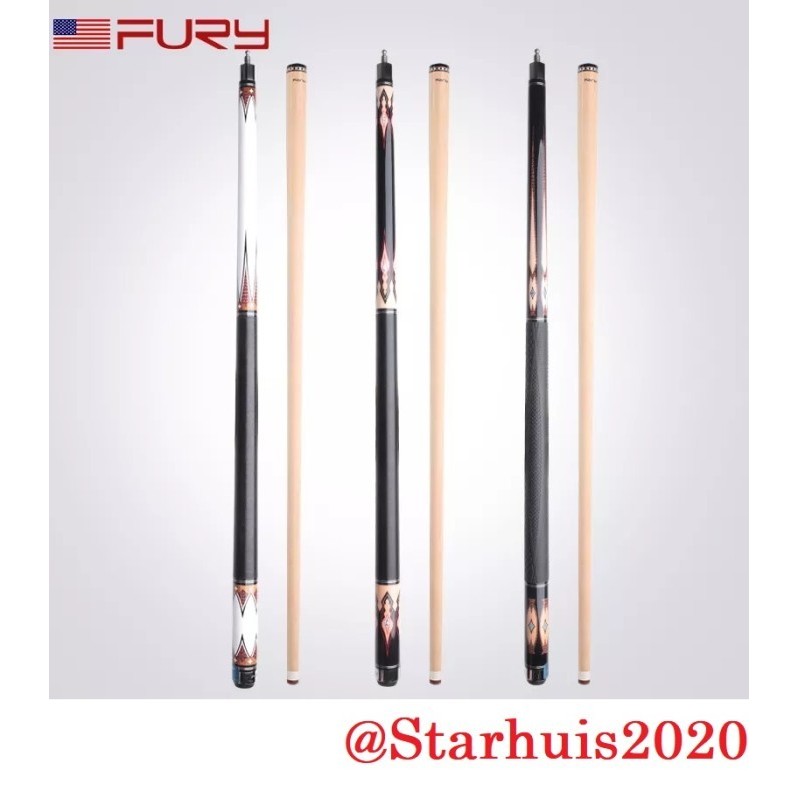 Jual FURY DE-3 SERIES 58'' BILLIARD STICK NORTH AMERICAN MAPLE SHAFT ...
