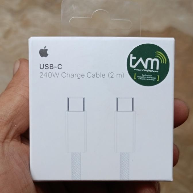 Jual Apple Data Cable USB C to C 2M for iPhone 15 Pro Max Original TAM ...