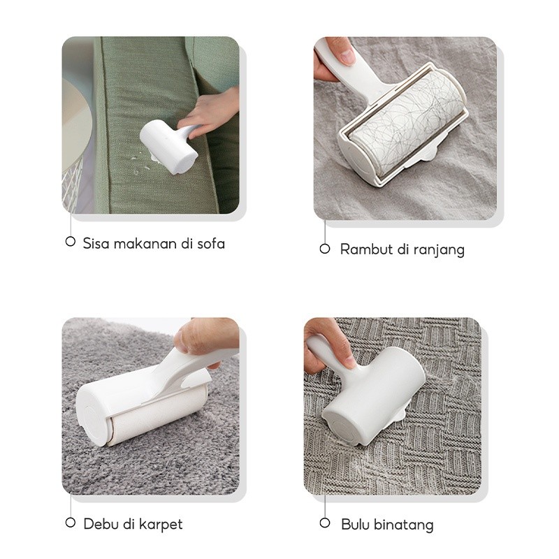 Jual OHSOME - Alba Sol Alat Pembersih Bulu Roll LINT ROLLER / REFILLS ...
