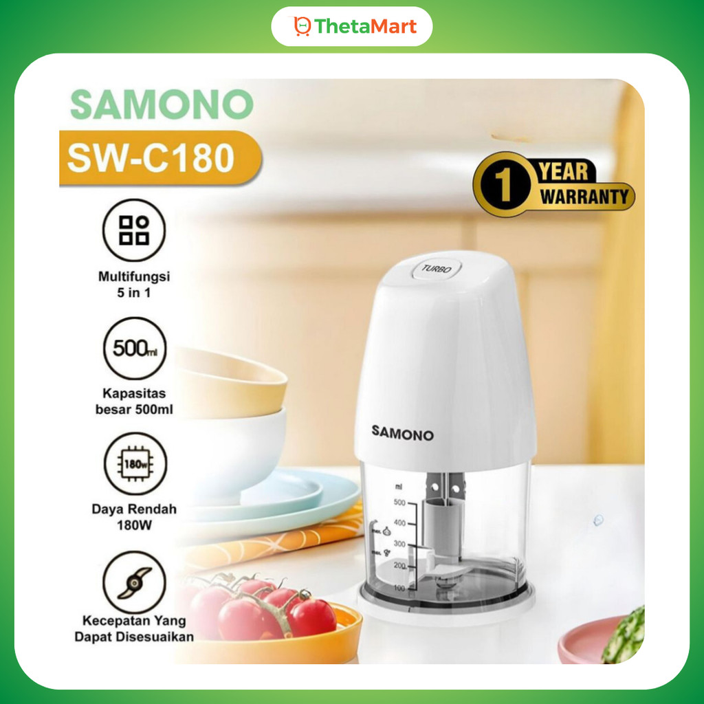 Jual SAMONO MINI CHOPPER SW-C180 WHITE | Shopee Indonesia