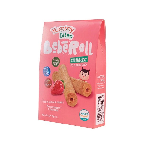 Jual YUMMY BITES BEBE ROLL STRAWBERRY 40G | Shopee Indonesia
