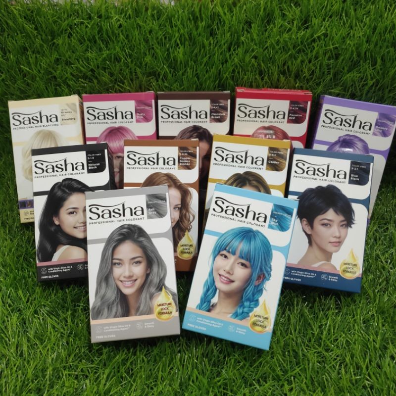 Jual Sasha Professional Hair Colorant || Sasha Hair Color || semir ...