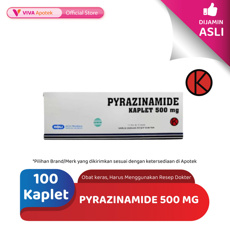 Jual Pyrazinamide 500 mg / Antibiotik / Tuberkulosis / TBC (100 Kaplet ...