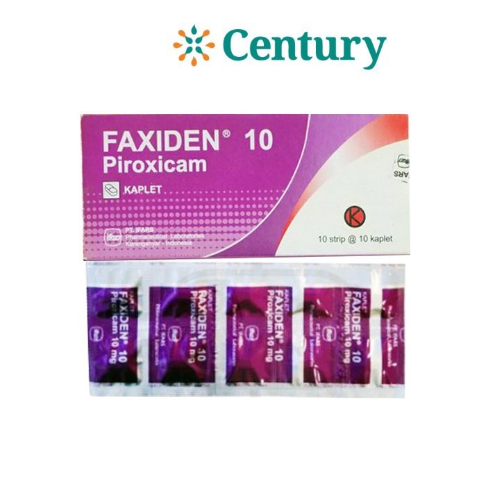 Jual FAXIDEN 10MG 1 STRIP 10 KAPLET / PIROXICAM / PEREDA NYERI | Shopee ...