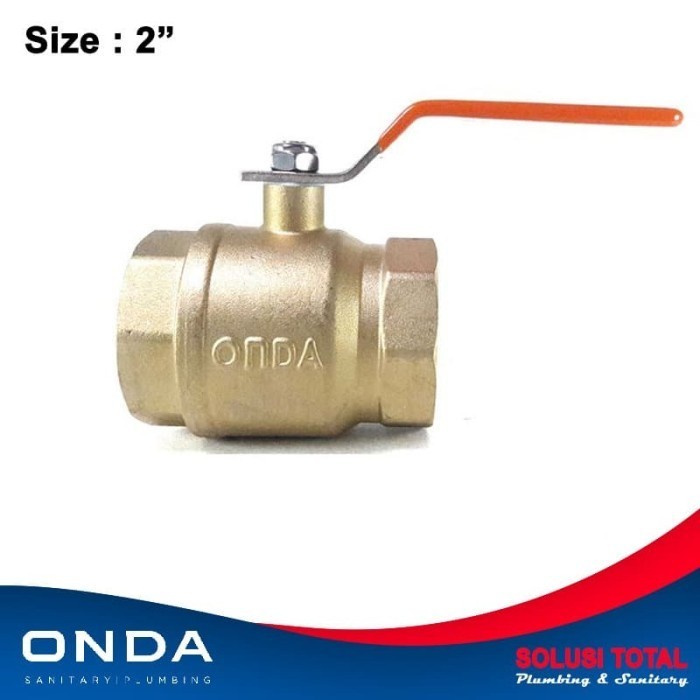 Jual Ball Valve Kuningan / Brass Onda 2 inch stop kran keran engkol ...