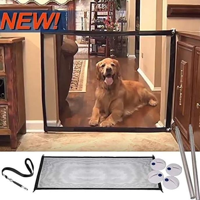 Jual MAGIC MESH PET DOG CAT GATE DOOR BARRIER SAFE NET GUARD ORIGINAL ...