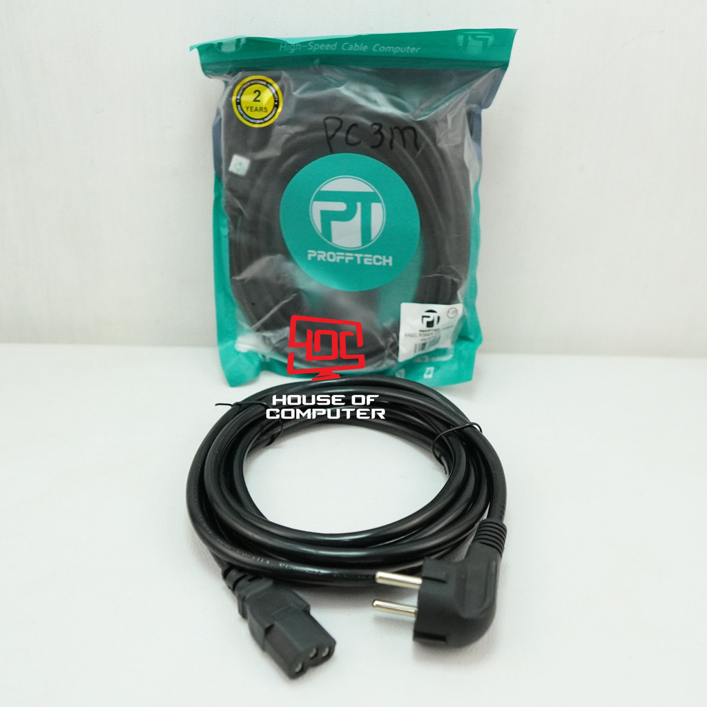 Jual KABEL POWER PC PROFFTECH 3 METER 3 X 1.25MM | Shopee Indonesia