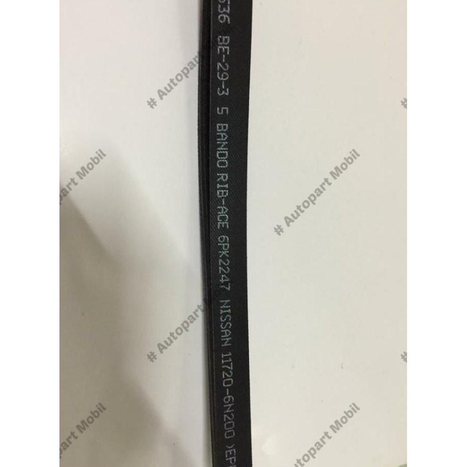 Jual Fan Belt Tali Kipas Van V Belt 6Pk 2247 Serena C24 Xtrail T30 Sparepart Murah | Shopee ...