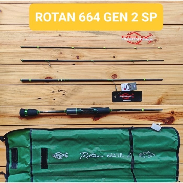 Jual Relix Nusantara Joran Rotan 664 GEN 2 (2-6lbs Hijau) | Shopee ...