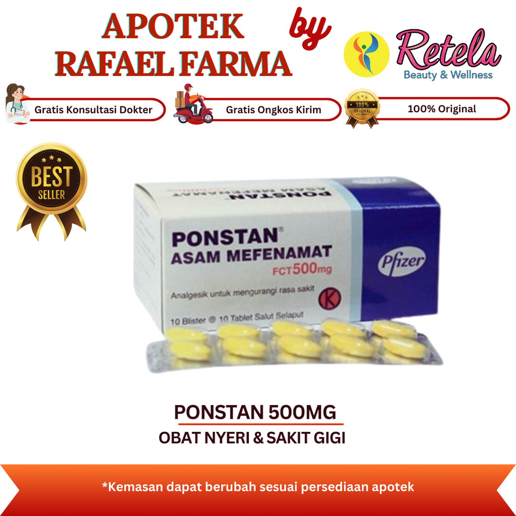 Jual PONSTAN 500MG BOX 100 TABLET ORIGINAL | Shopee Indonesia