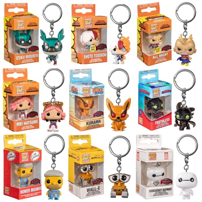 Jual Funko POP! Keychain (Deku, Todoroki, Kurama, Toothless, Baymax, Wall-E | Shopee Indonesia