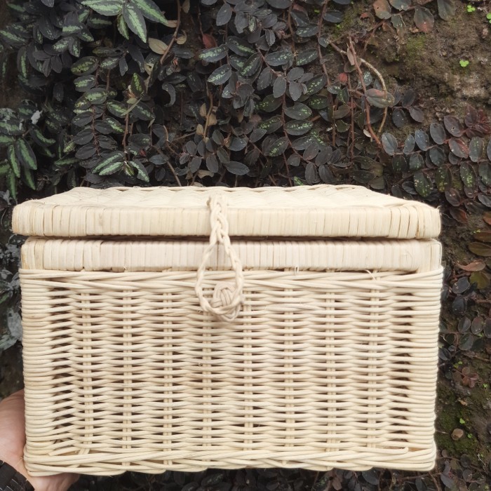 Jual Box Rotan Besar Kotak Keranjang Piknik Rotan Keranjang Rotan Tutup ...