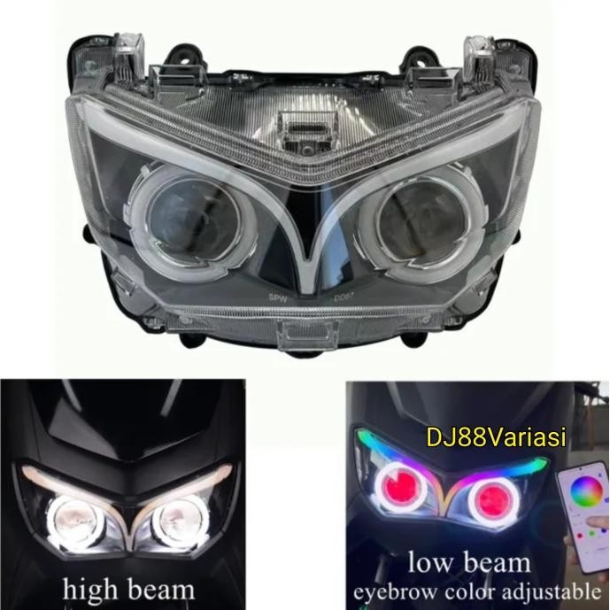 Jual Projie biled new nmax projector headlamp lampu utama led alis rgb ...