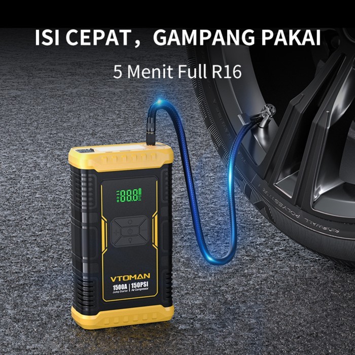 Jual Vtoman X3 Normal Jump Starter Aki Mobil Motor Powerbank 10000Mah ...