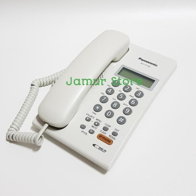 Jual Telepon Kantor/Telepon Rumah/Telepon Kabel Panasonic Kx-T7705 White | Shopee Indonesia