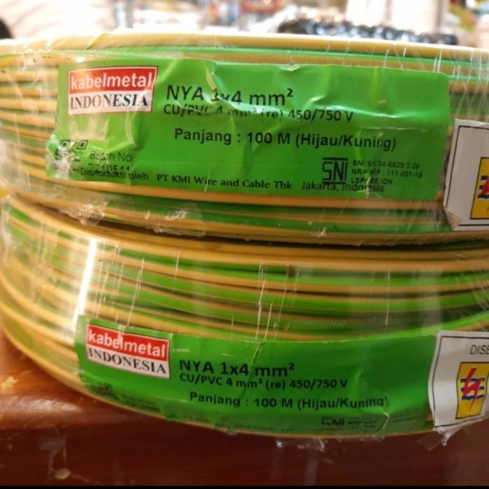 Jual Jual! Kabel Nya 4Mm Metal Kabel Grounding Nya 4Mm Kabelmetal @100M | Shopee Indonesia